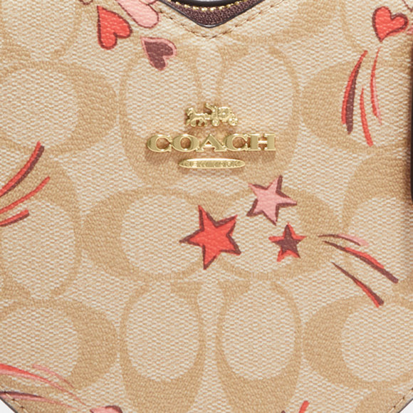 Coach | Bags | Nwt Coach Outlet Heart Crossbody In Signature Canvas ...